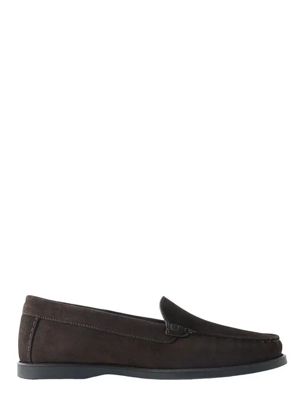 SAMAN AMEL City Suede Loafers - Brown