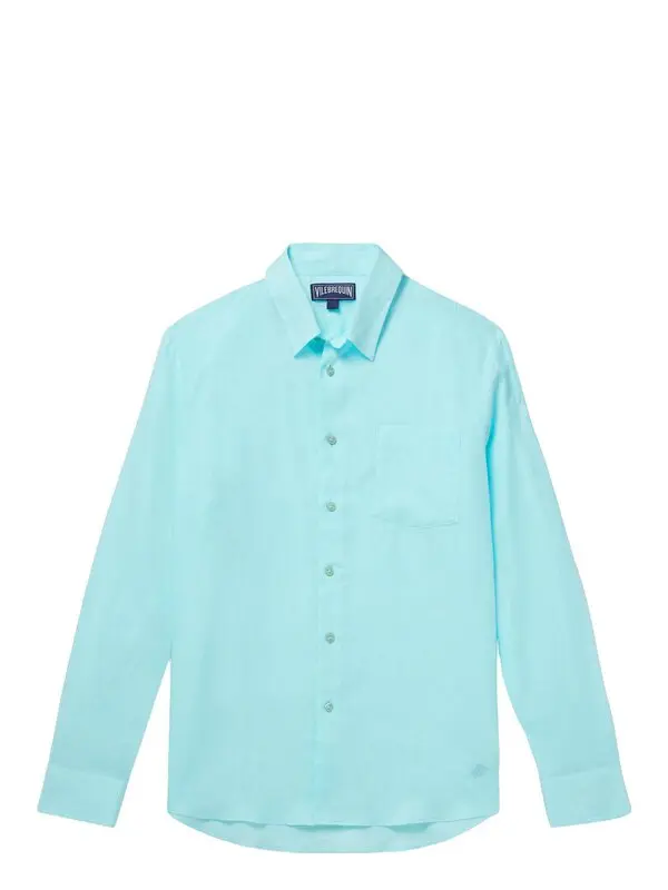 Vilebrequin Caroubis Linen Shirt - Blue