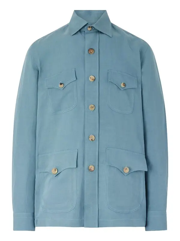 Rubinacci Safari Overshirt - Blue