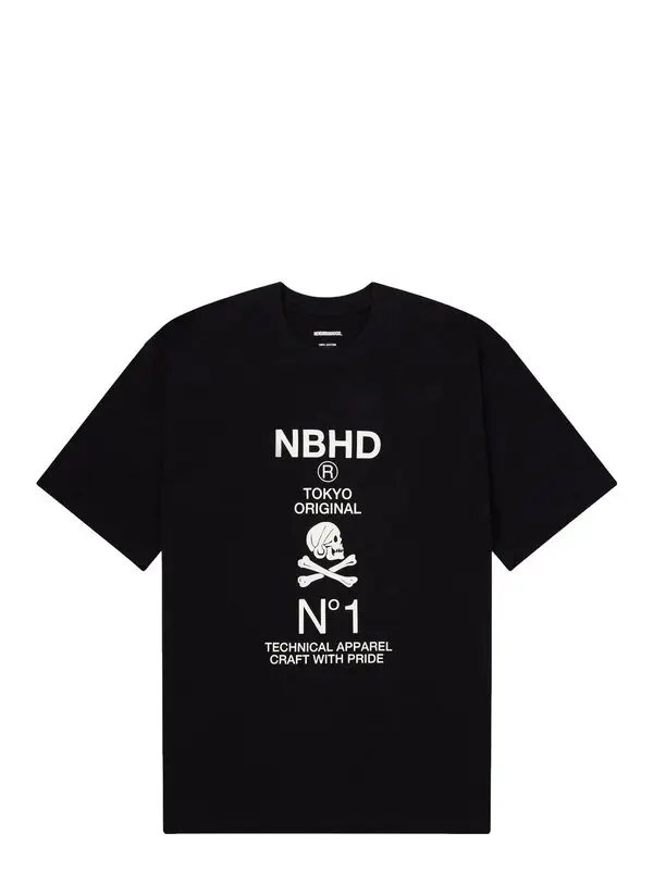 NEIGHBORHOOD Printed Cotton T-shirt - Black