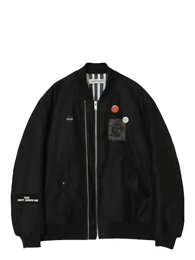 UNDERCOVERISM Blouson Zippered Pockets Coat - Black