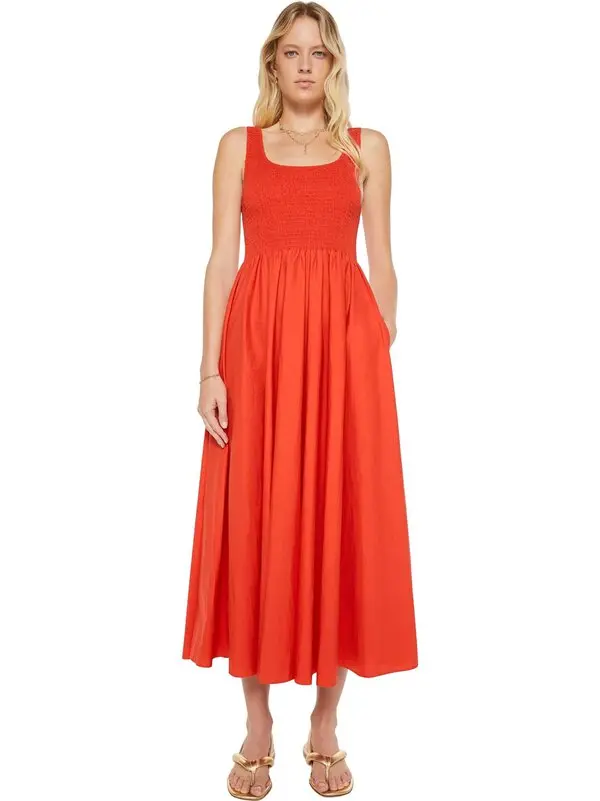 Xirena Florence Midi Dress - Red