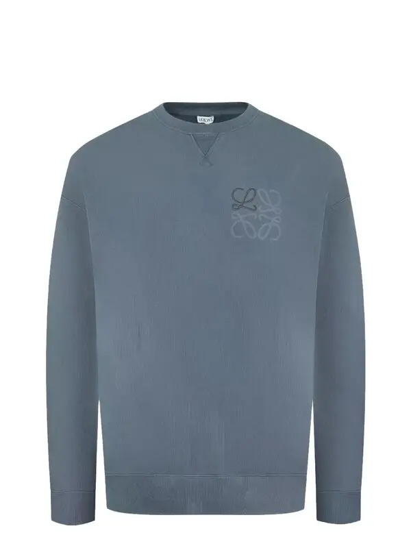 Loewe Anagram Cotton Sweatshirt - Blue