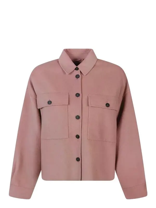 Max Mara Buttoned Flap-pocket Jacket - Pink