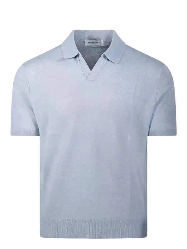 DIANA STUDIO V-neck Polo Shirt - Blue