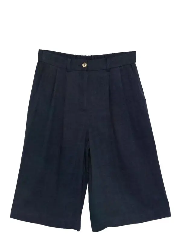 Maje Pleated Shorts - Blue
