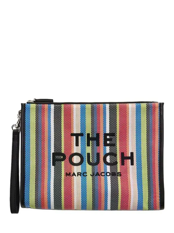 Marc Jacobs Striped Zip Pouch - Blue