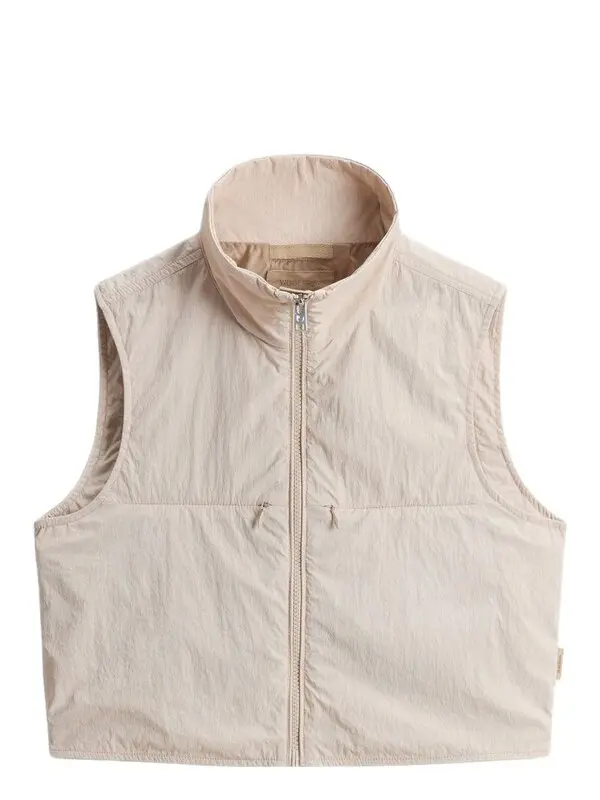 Woolrich Nylon Zipped Vest - Beige