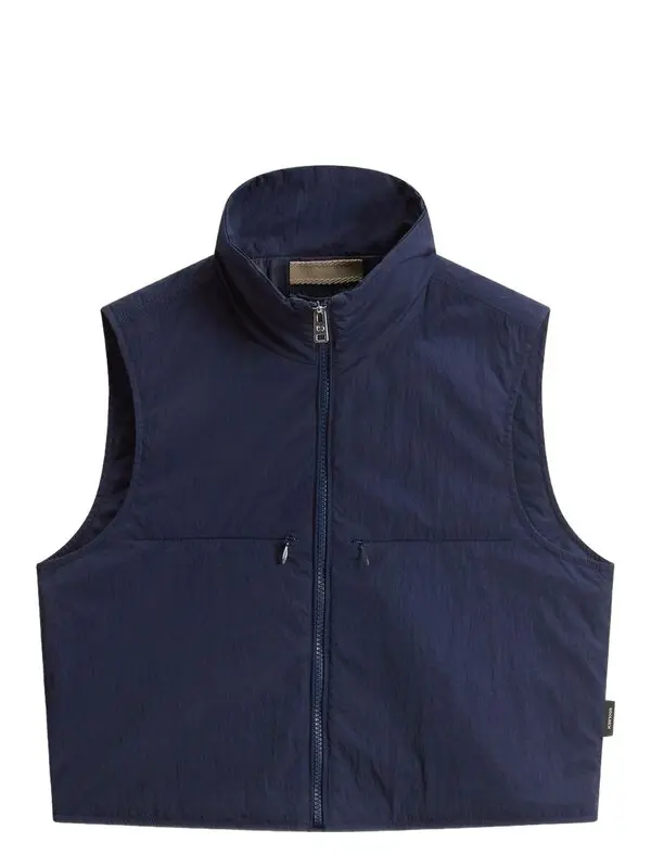 Woolrich Nylon Zipped Vest - Blue
