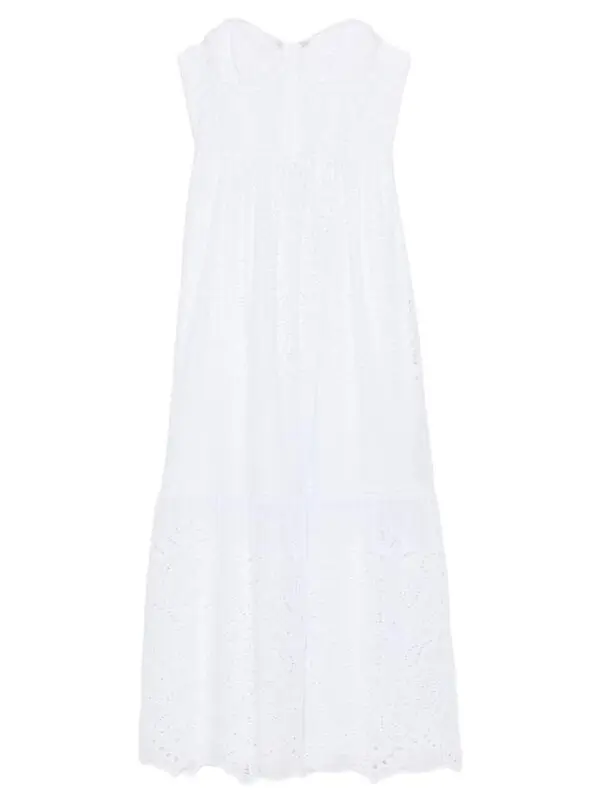Ermanno Scervino Cotton Maxi Dress - White