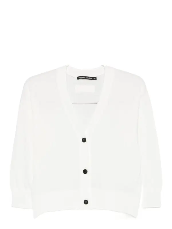 NICHOLSON & NICHOLSON Cotton Cardigan - White