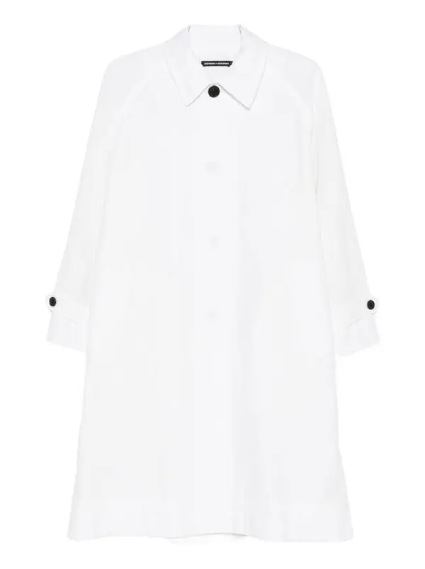 NICHOLSON & NICHOLSON Cotton Blend Coat - White