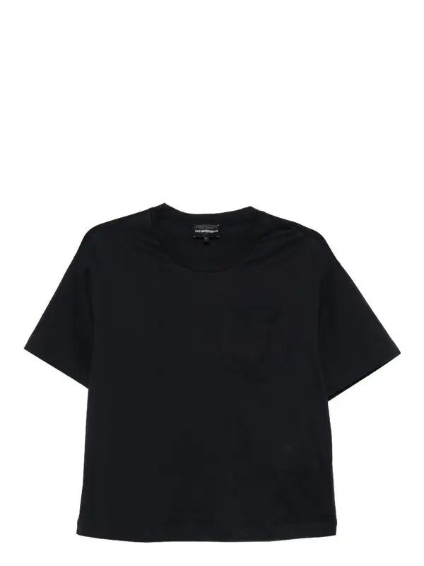 Emporio Armani Logo Cotton T-shirt - Blue