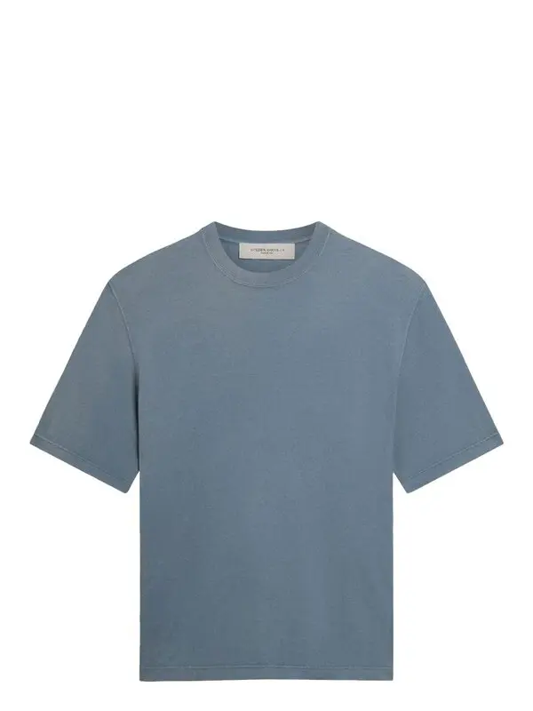 GOLDEN GOOSE Cotton T-shirt - Sky Blue