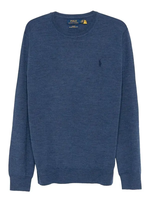 Polo Ralph Lauren Wool Crew Neck Sweater - Blue