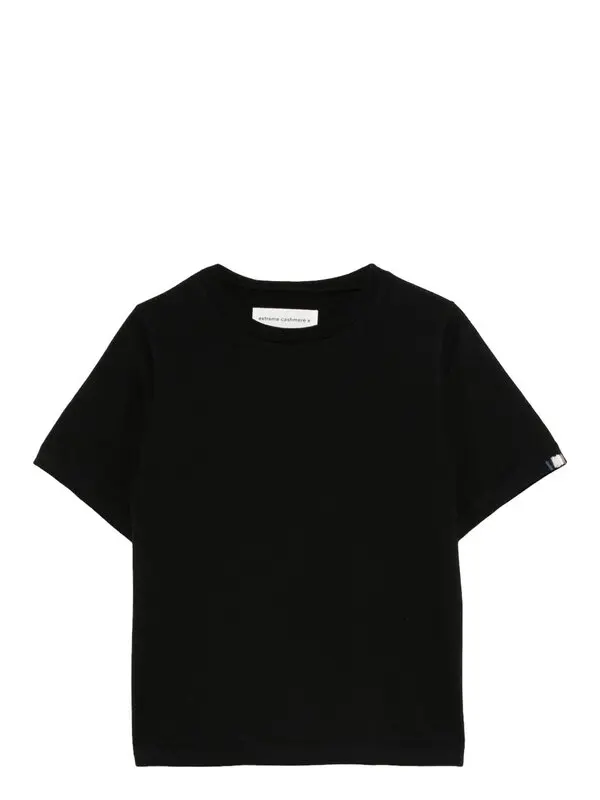 EXTREME CASHMERE X Cashmere Blend Crew Neck Sweater - Black