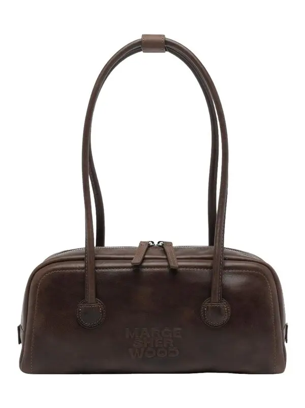 MARGESHERWOOD Boston Leather Handbag - Brown
