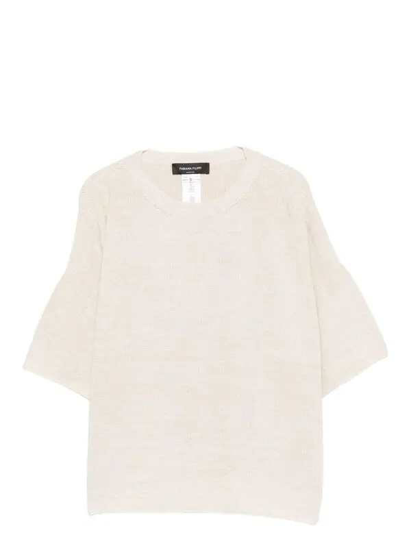 Fabiana Filippi Cotton Blend T-shirt - White
