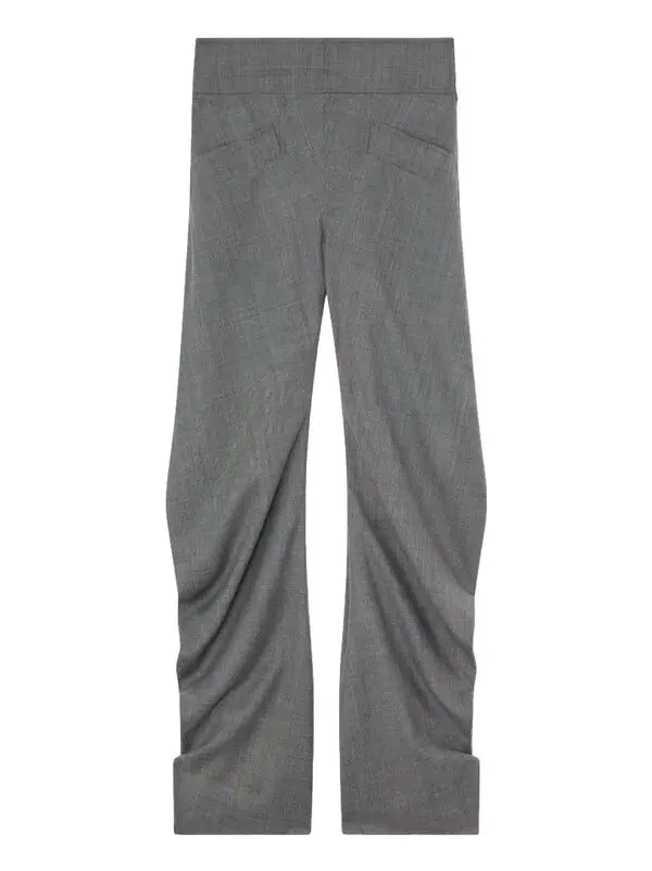 GANNI Draped Trousers - Grey