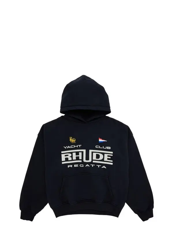 Rhude Regatta Club Hoodie - Black