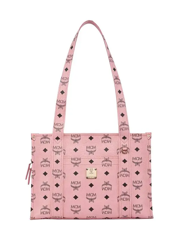 Mcm Aren Vi Small School Tote Bag - Pink