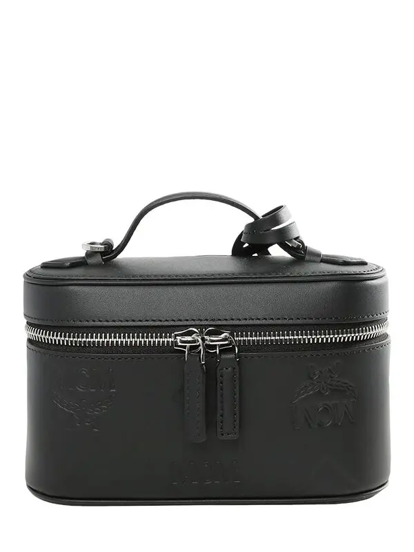 Mcm Aren Leather Mini Crossbody Bag - Black