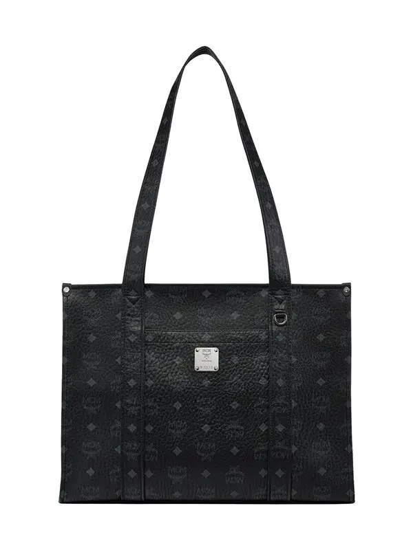 Mcm Large Aren Tote Bag - Black