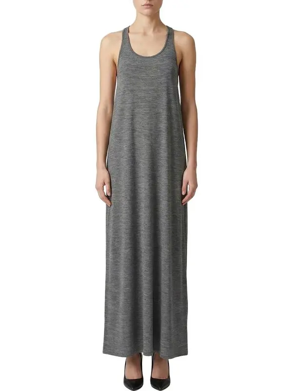 Patrizia Pepe Sleeveless Maxi Dress - Grey