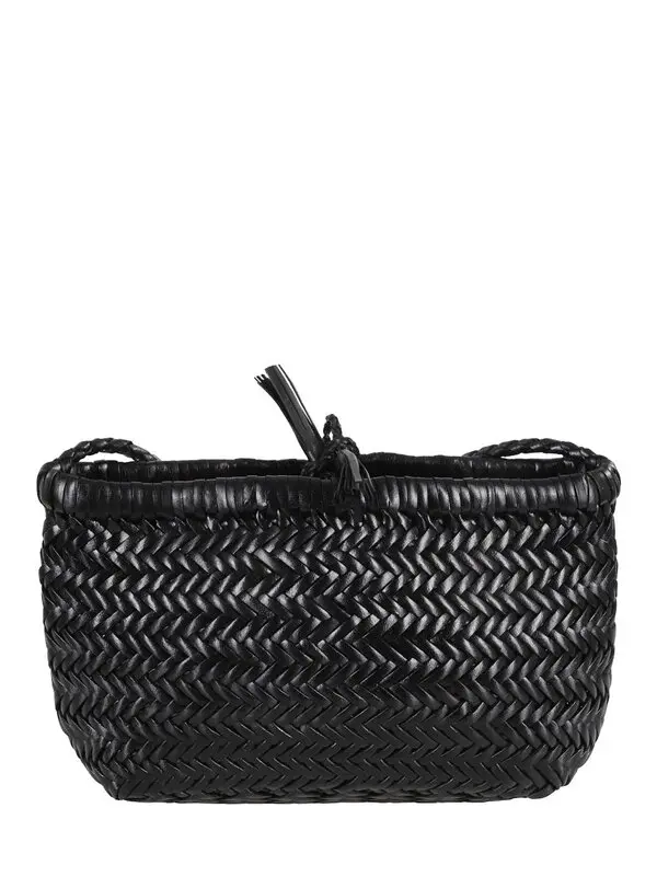 Dragon Diffusion Woven Crossbody Bag - Black