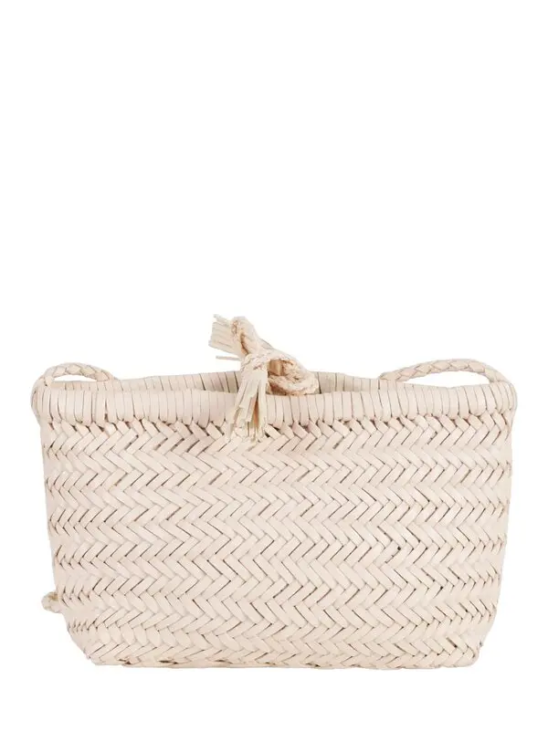 Dragon Diffusion Woven Crossbody Bag - Natural