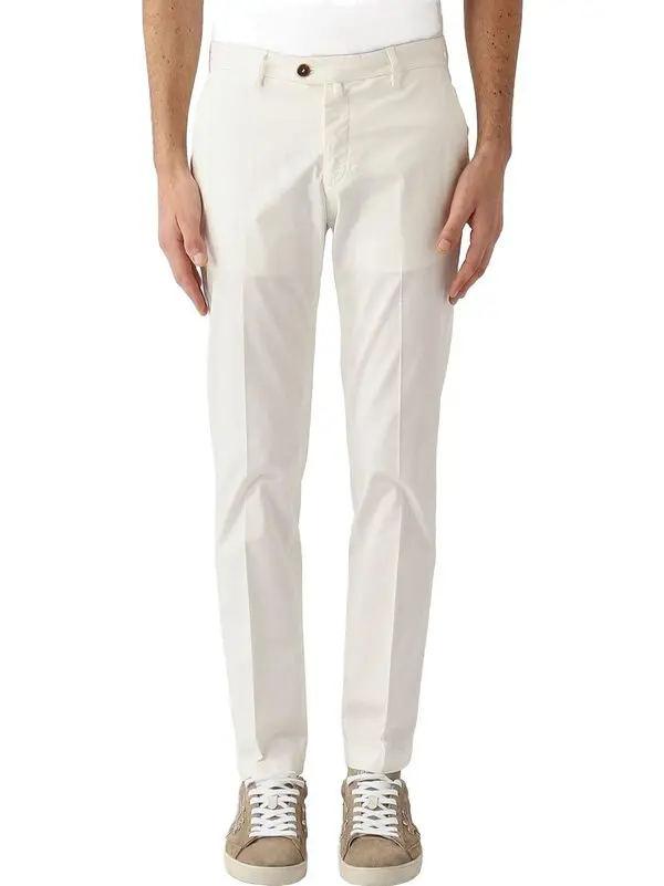 BRIGLIA 1949 Tailored Trousers - Milk