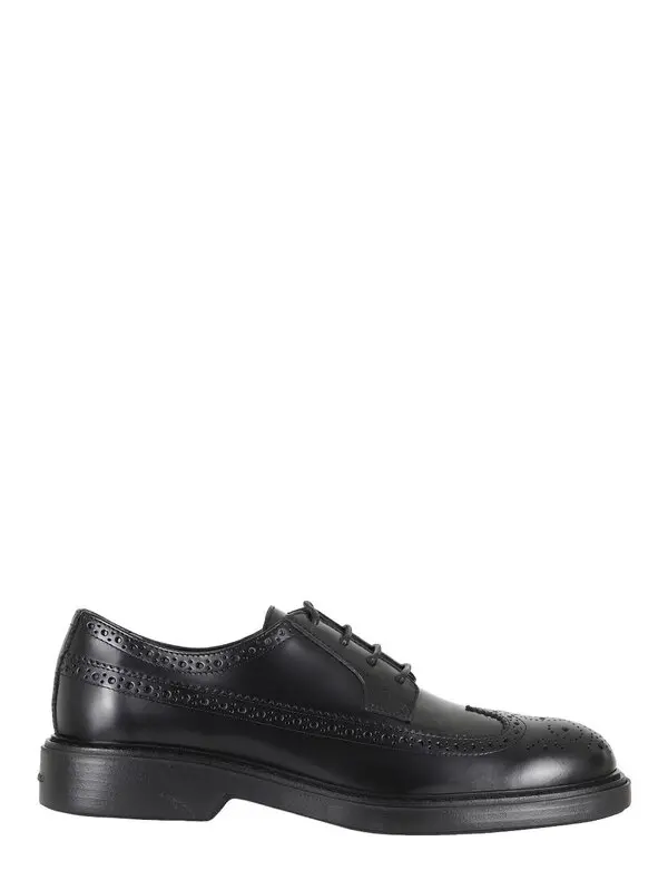 Hogan Leather Lace-up Brogues - Black