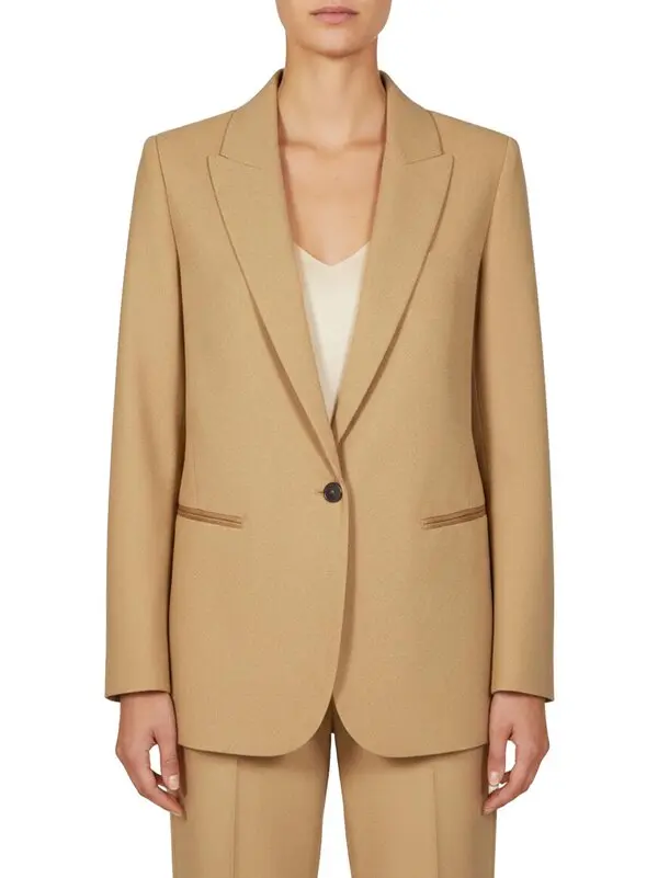 FORTE_FORTE Tailored Jacket - Beige