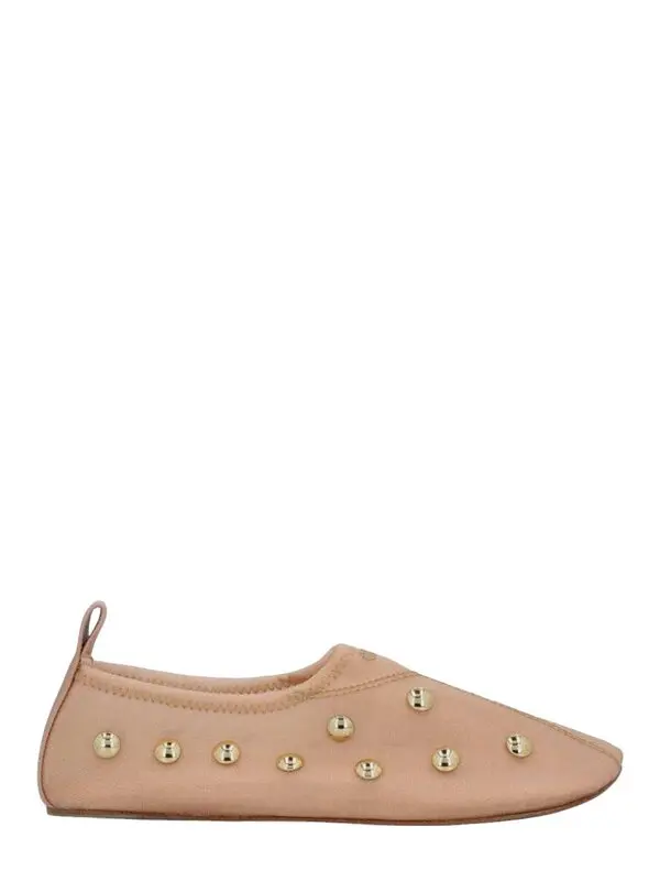 Chloé Rita Studded Ballerinas - Beige