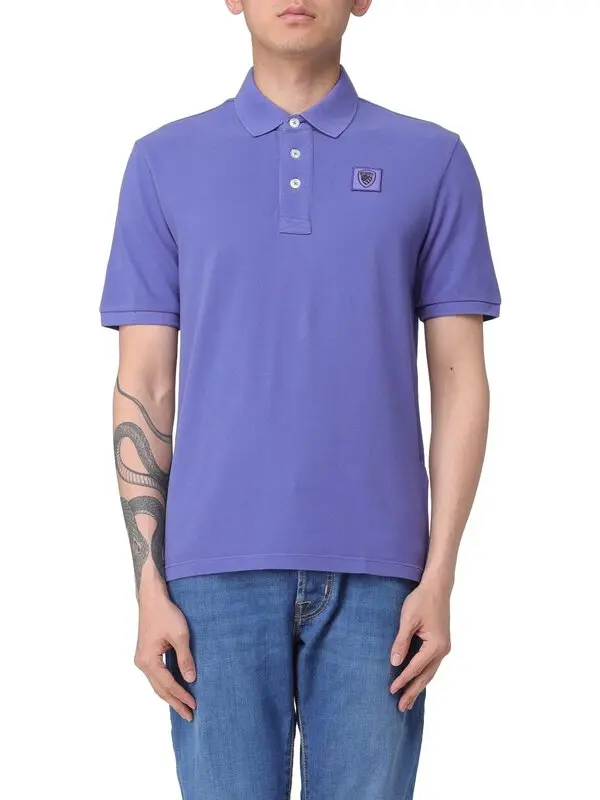 BLAUER. Polo Shirt - Blue