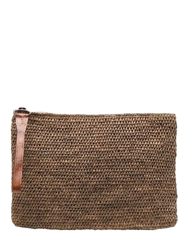 IBELIV Raffia Clutch - Brown