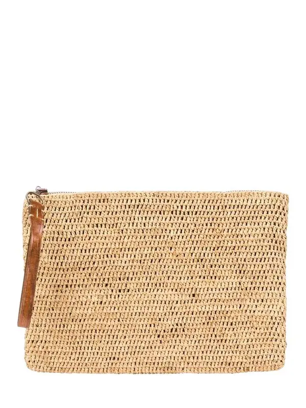 IBELIV Raffia Clutch - Nude
