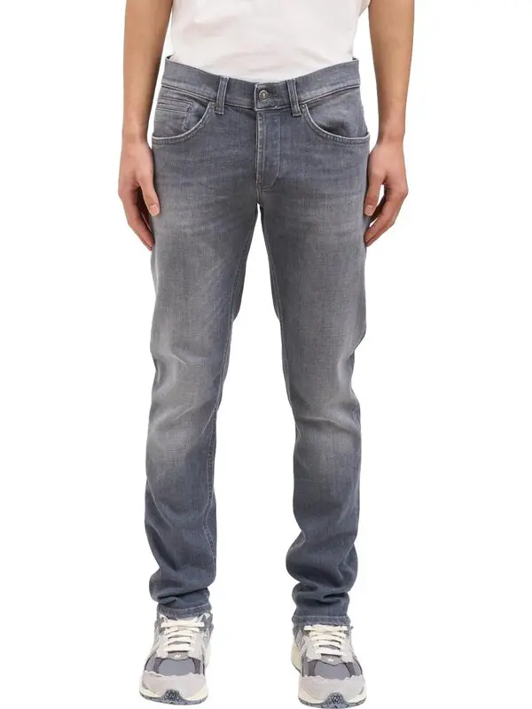 DONDUP Stretch Denim Slim Fit Jeans - Grey