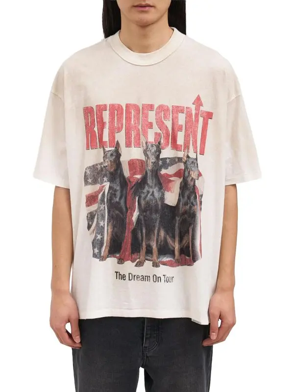 REPRESENT T-shirt - Beige