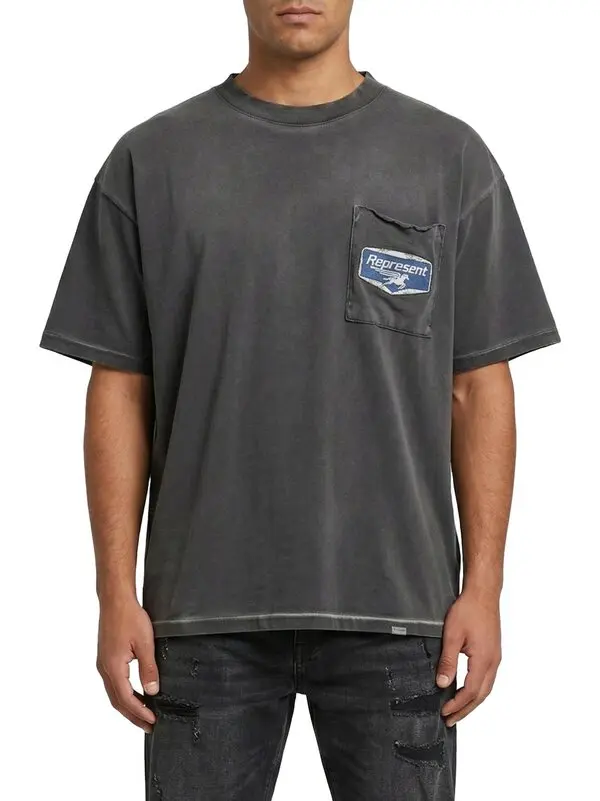 REPRESENT Cotton T-shirt With Logo - Black