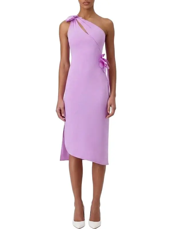 Coperni One Shoulder Dress - Violet