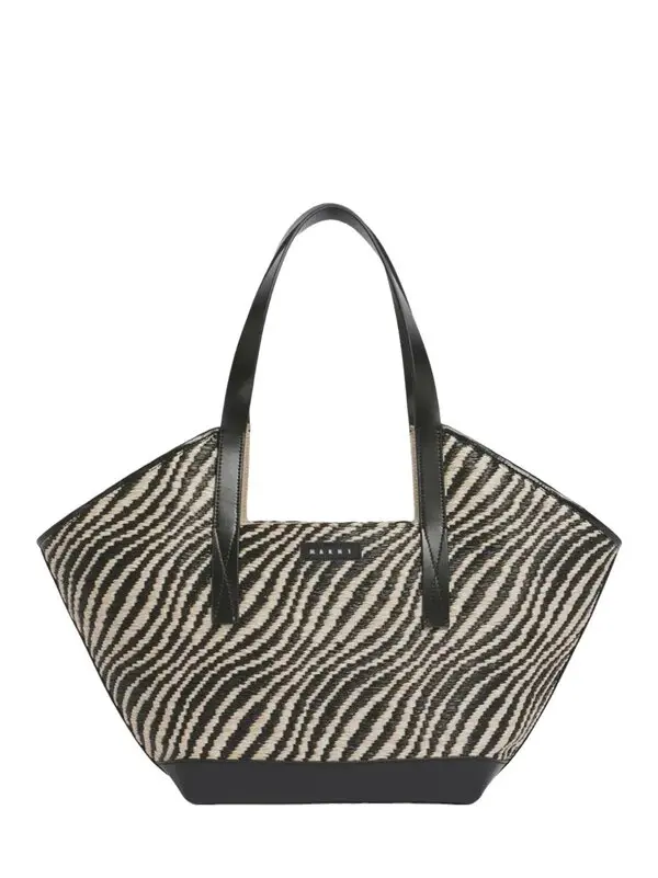 Marni Woven Tote Bag - Black