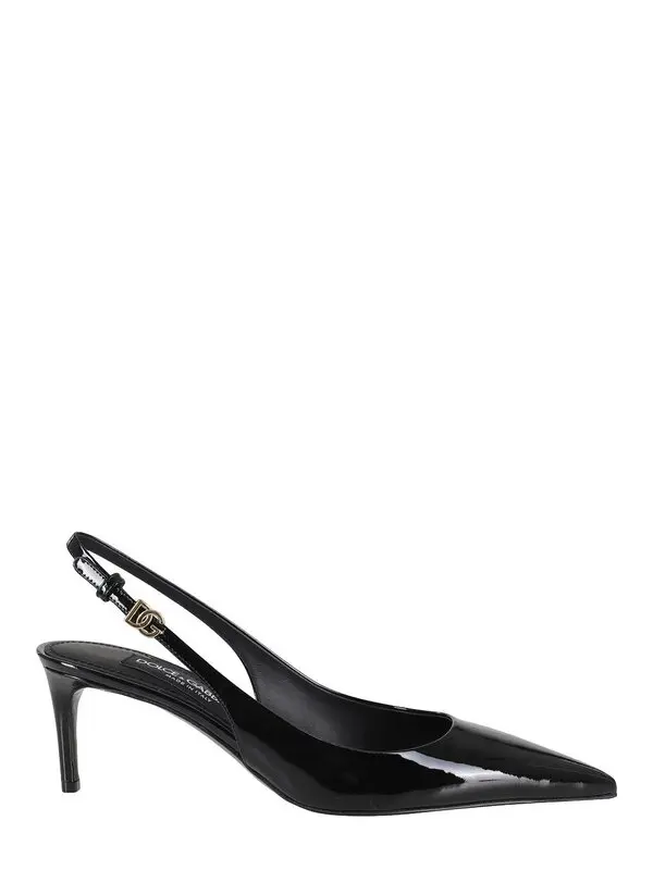 Dolce & Gabbana Pointed Slingback Pumps - Black