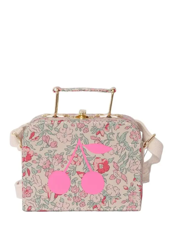 Bonpoint Cotton Handbag With Floral Print - Multicolor