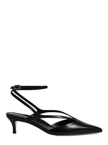 Marion Parke Hazel Slingback Kitten Heels - Black