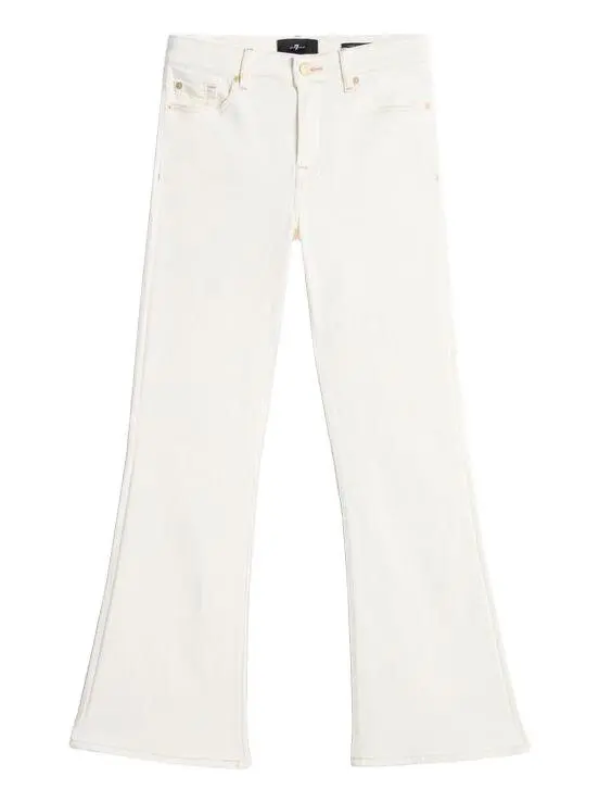 7 For All Mankind Petite Leggy Bootcut Jeans - White
