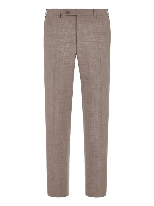 Canali Wool Regular-fit Pants - Brown