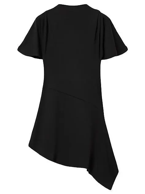ALLSAINTS Rosa Asymmetric-hem Mini Dress - Black