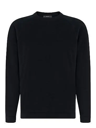 Boggi Milano Crewneck Long-sleeve Jumper - Black