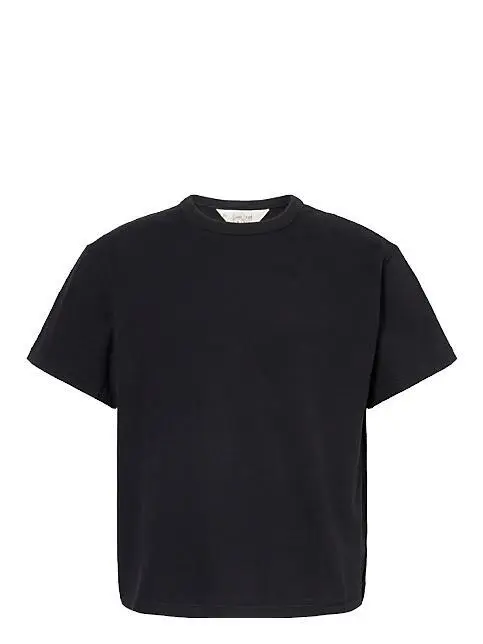 BRAIN DEAD Easy Logo-embroidered Cotton T-shirt - Black